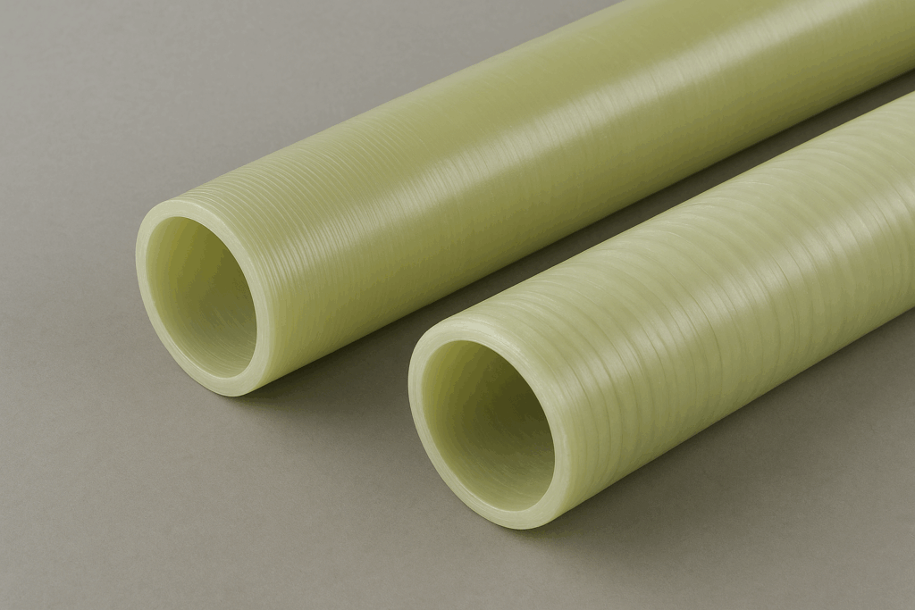 Glass-epoxy resin tubes: Differences between filament winding and sheet ...